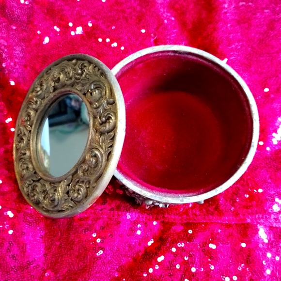 Accents | Vintage Mirrored Trinket Ring Box | Poshmark